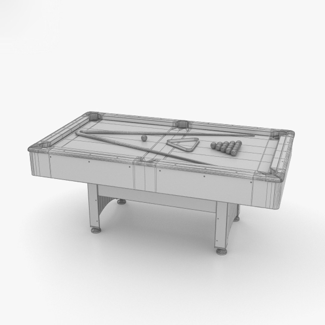 3D table pool - TurboSquid 1403264