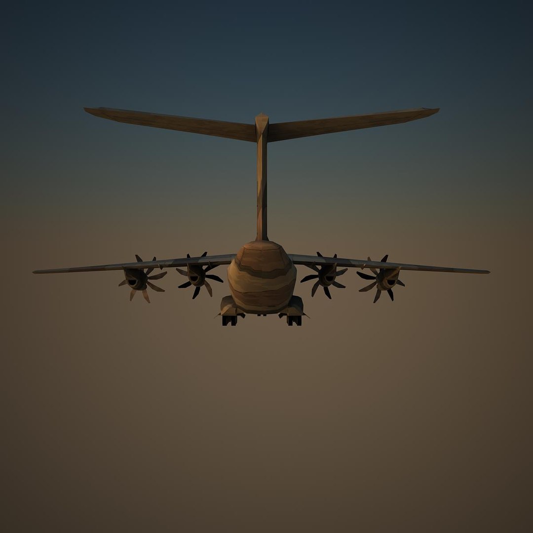 3d Model Airbus A400m Mil