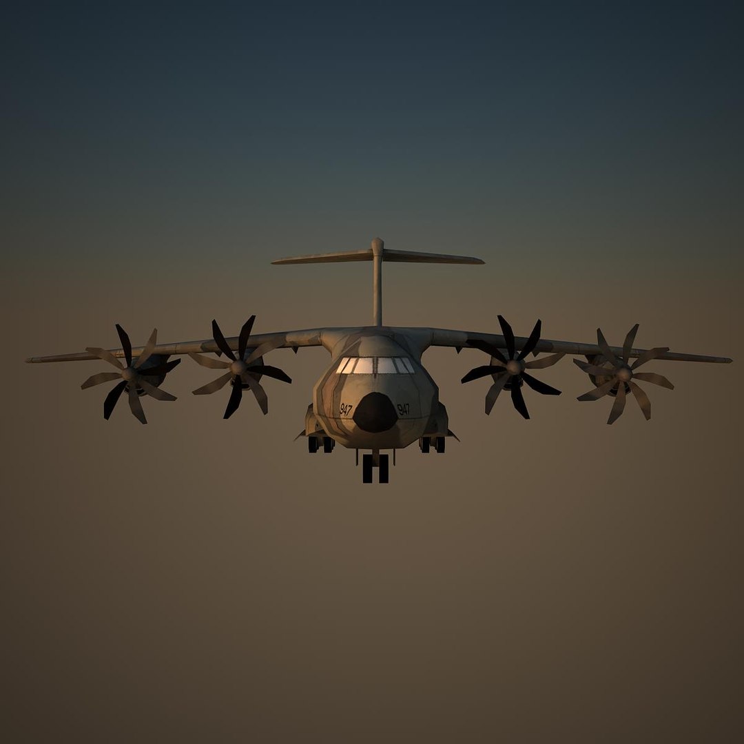 3d Model Airbus A400m Mil