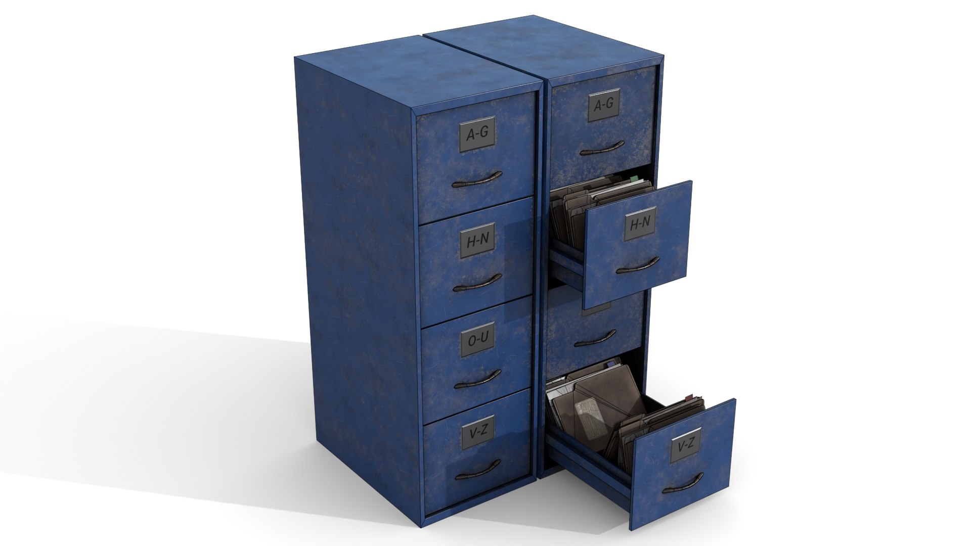 Old Document Boxes 3D Model - TurboSquid 1731974