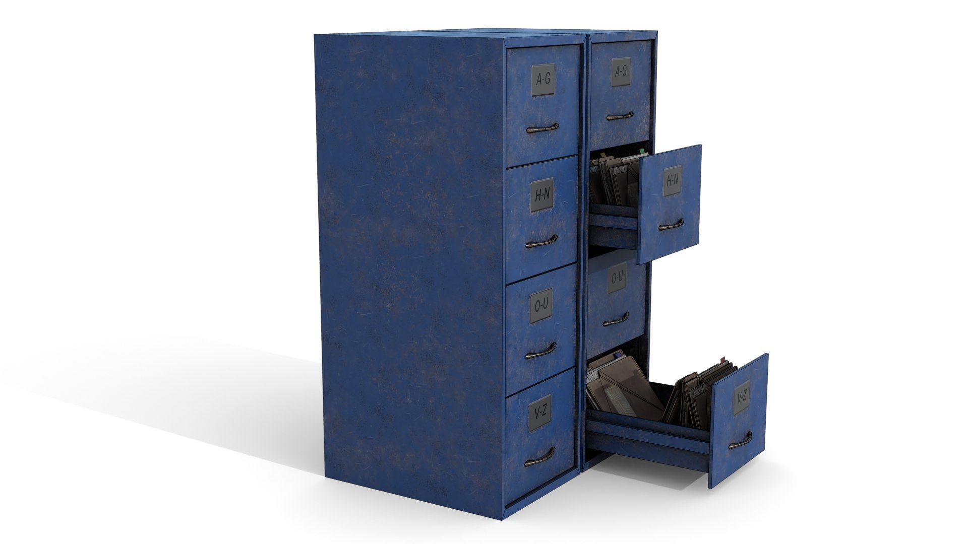 Old Document Boxes 3D Model - TurboSquid 1731974