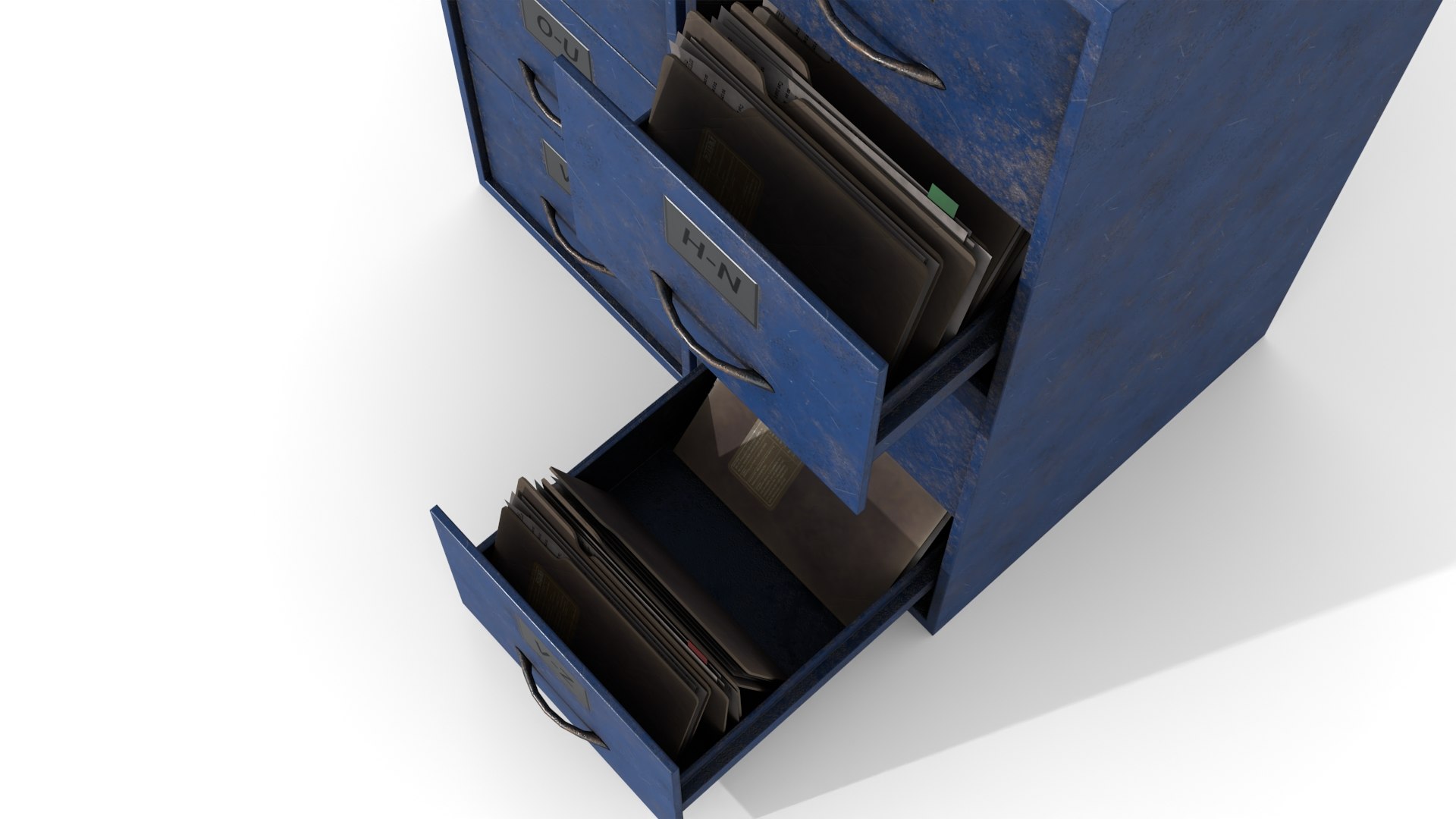 Old Document Boxes 3D Model - TurboSquid 1731974