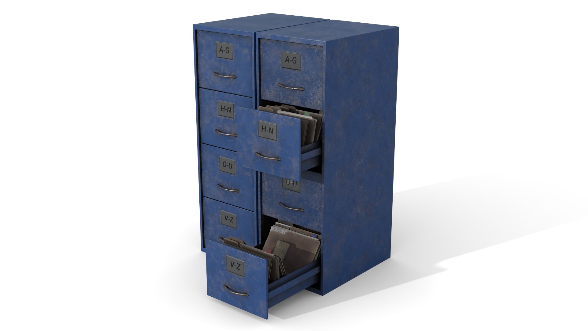 Old Document Boxes 3D Model - TurboSquid 1731974