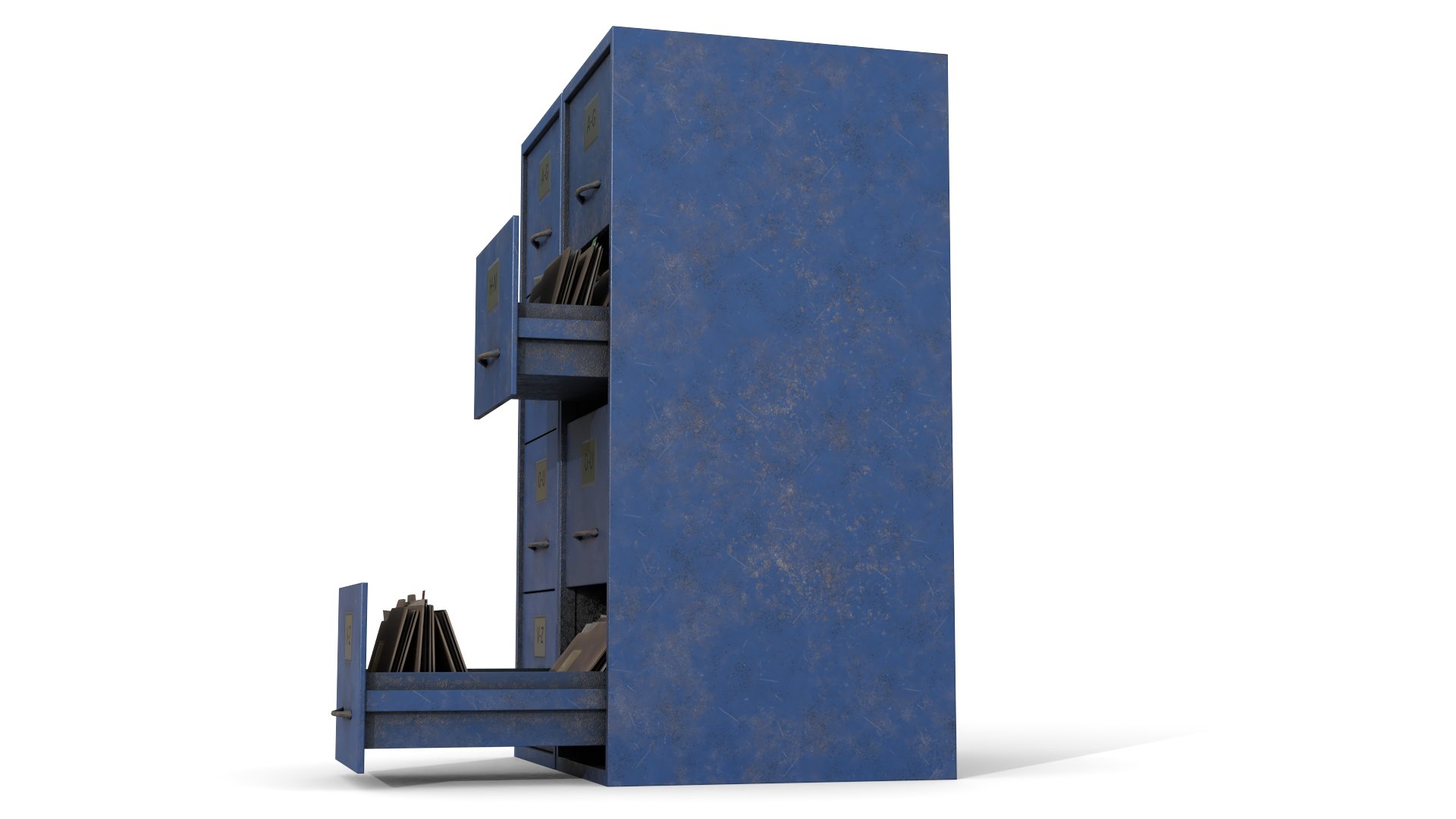 Old Document Boxes 3D Model - TurboSquid 1731974