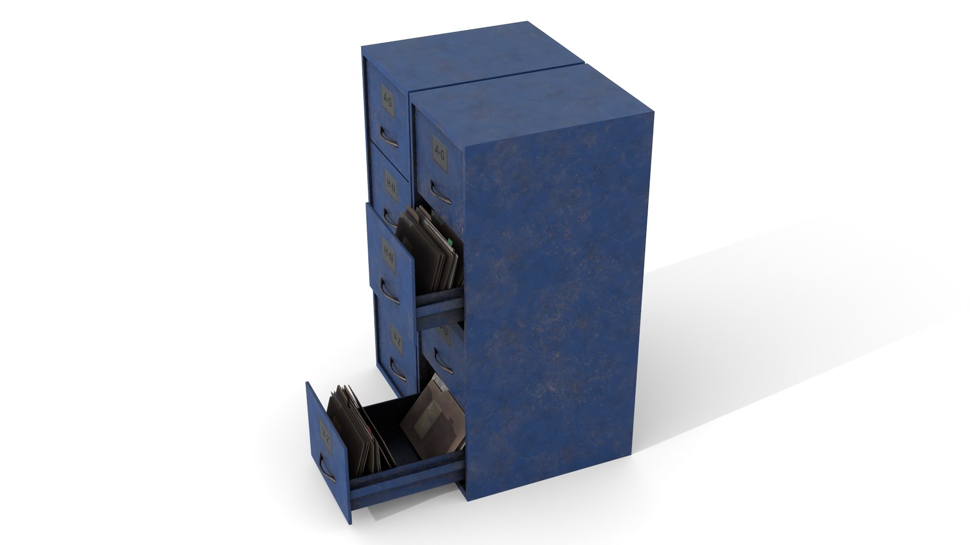 Old Document Boxes 3D Model - TurboSquid 1731974