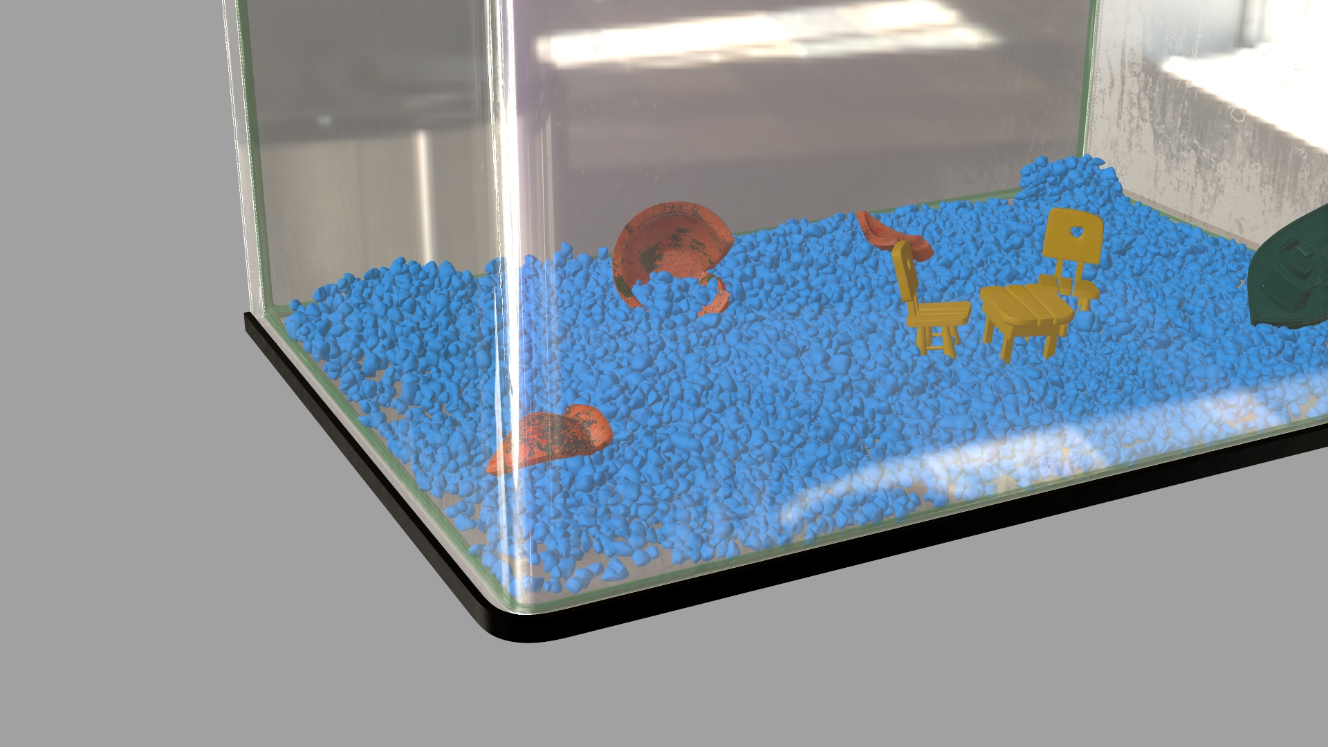 Simple Cartoon Aquarium Animation 3D Model - TurboSquid 1618821