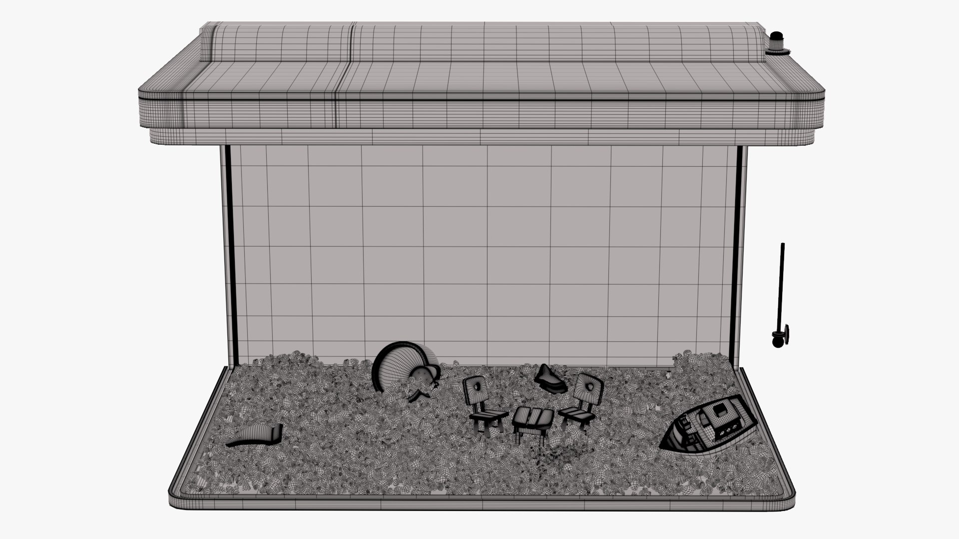 Simple Cartoon Aquarium Animation 3D Model - TurboSquid 1618821