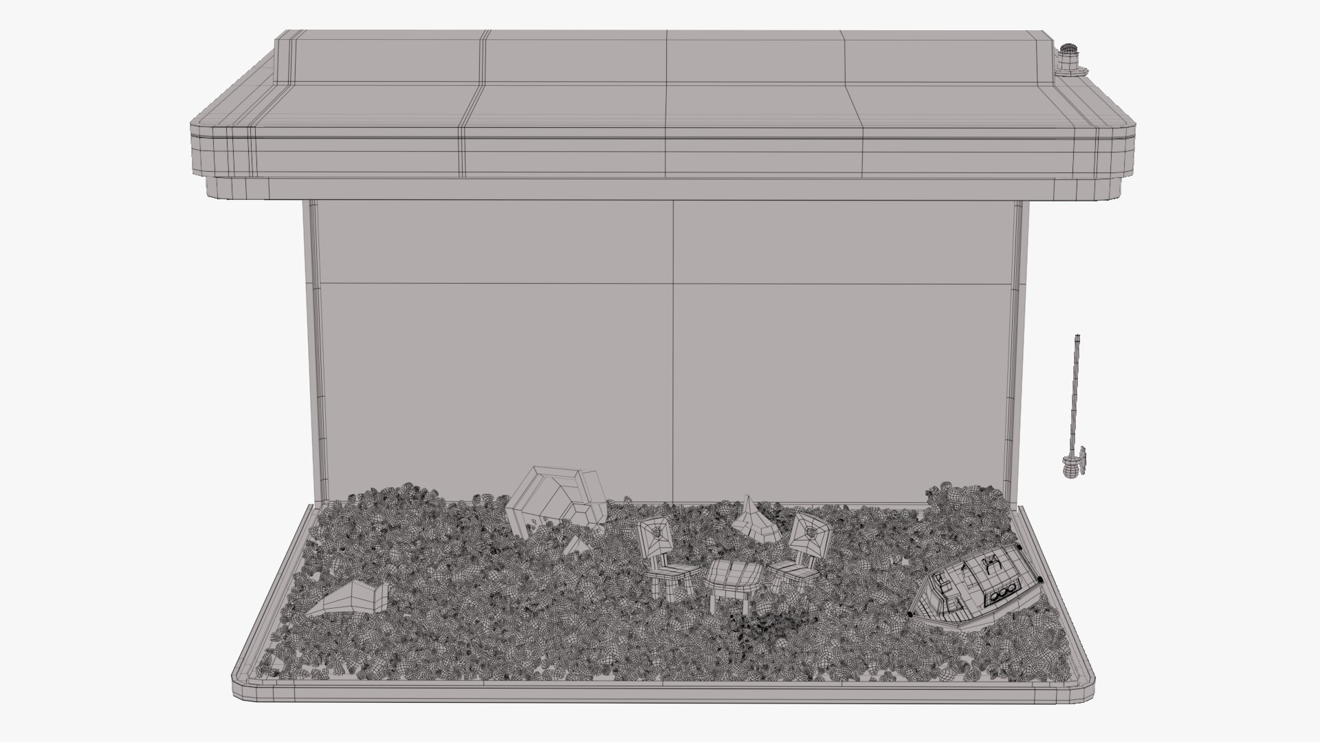 Simple Cartoon Aquarium Animation 3D Model - TurboSquid 1618821