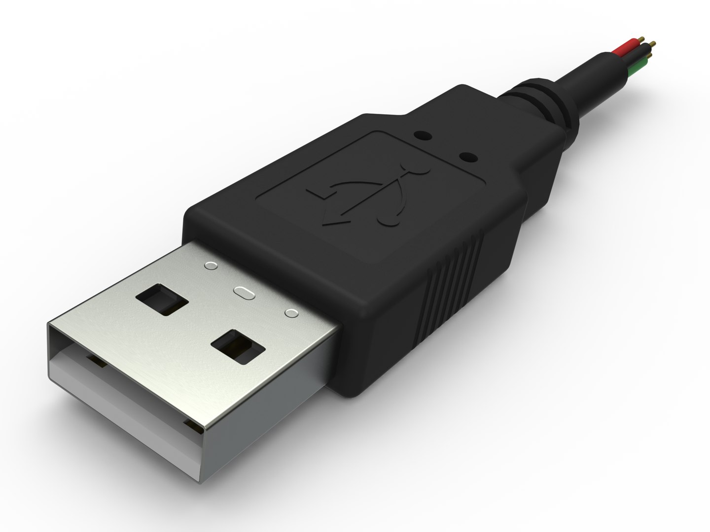 Usb Plug Type Male Obj