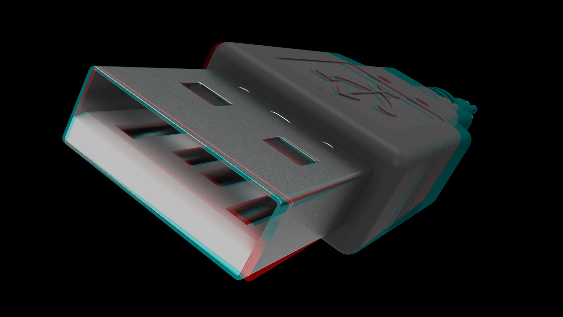 Usb Plug Type Male Obj