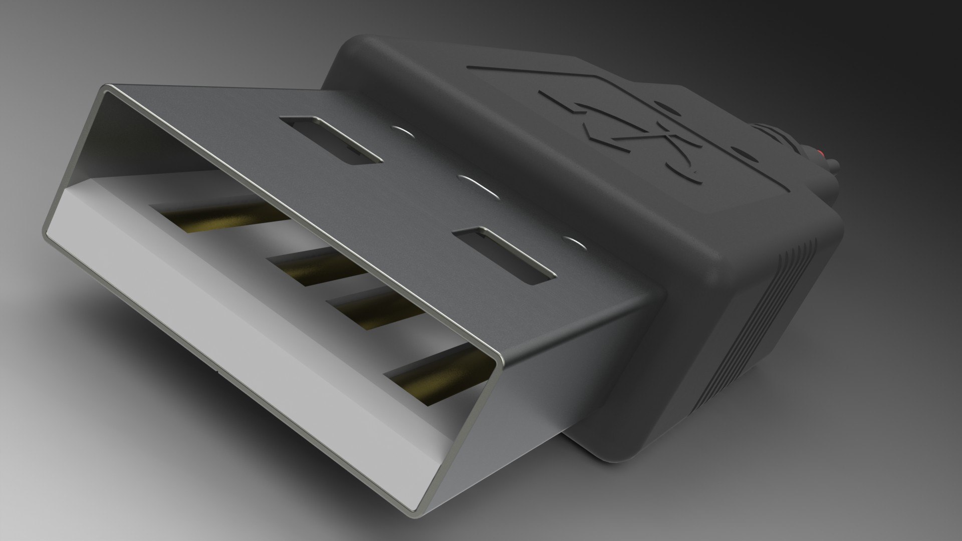 Usb Plug Type Male Obj