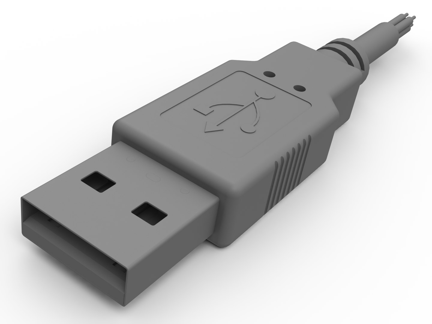 Usb Plug Type Male Obj