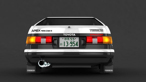 modelo 3d Toyota ae86 rev2.0 - TurboSquid 1703838