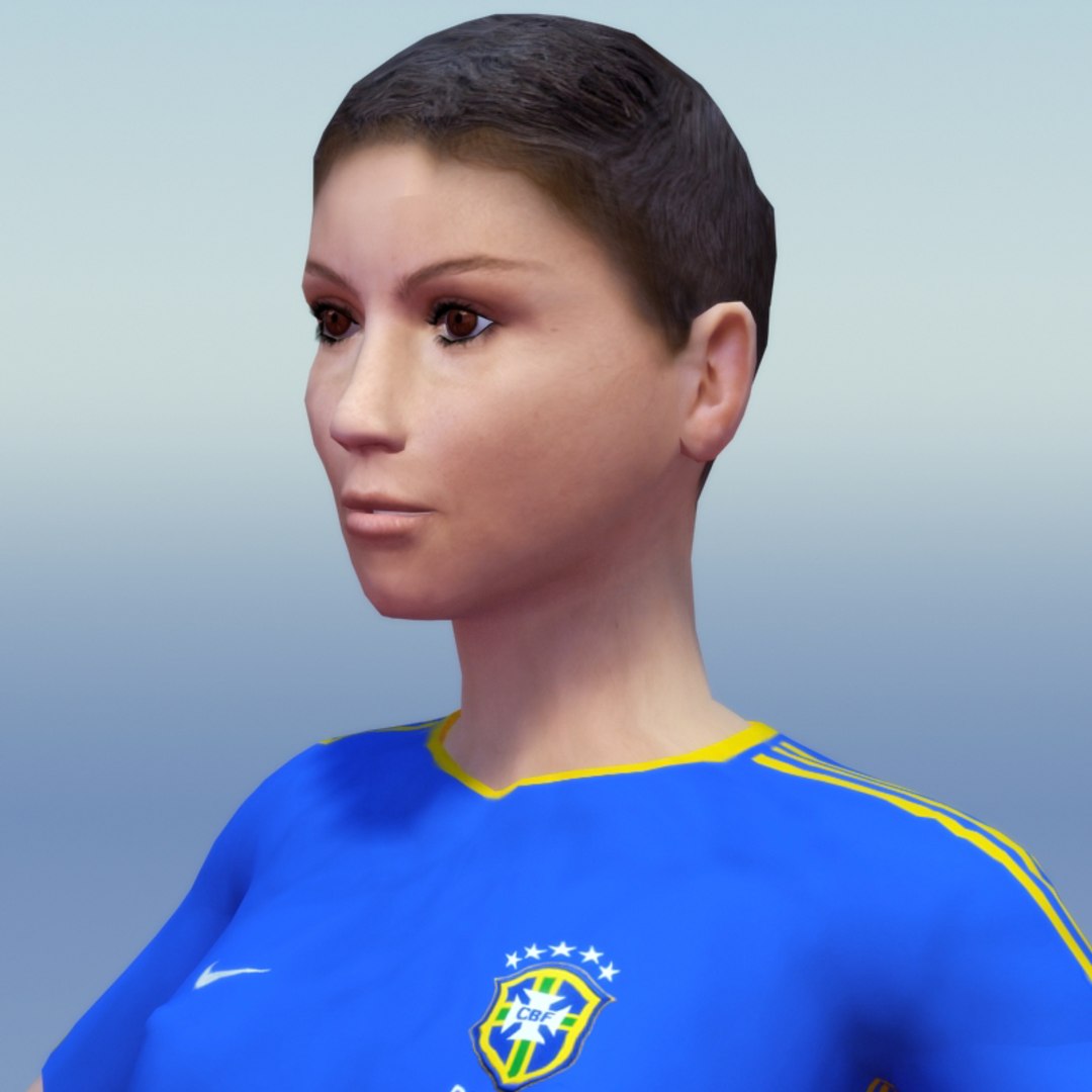 Female Soccer Player 3d Model