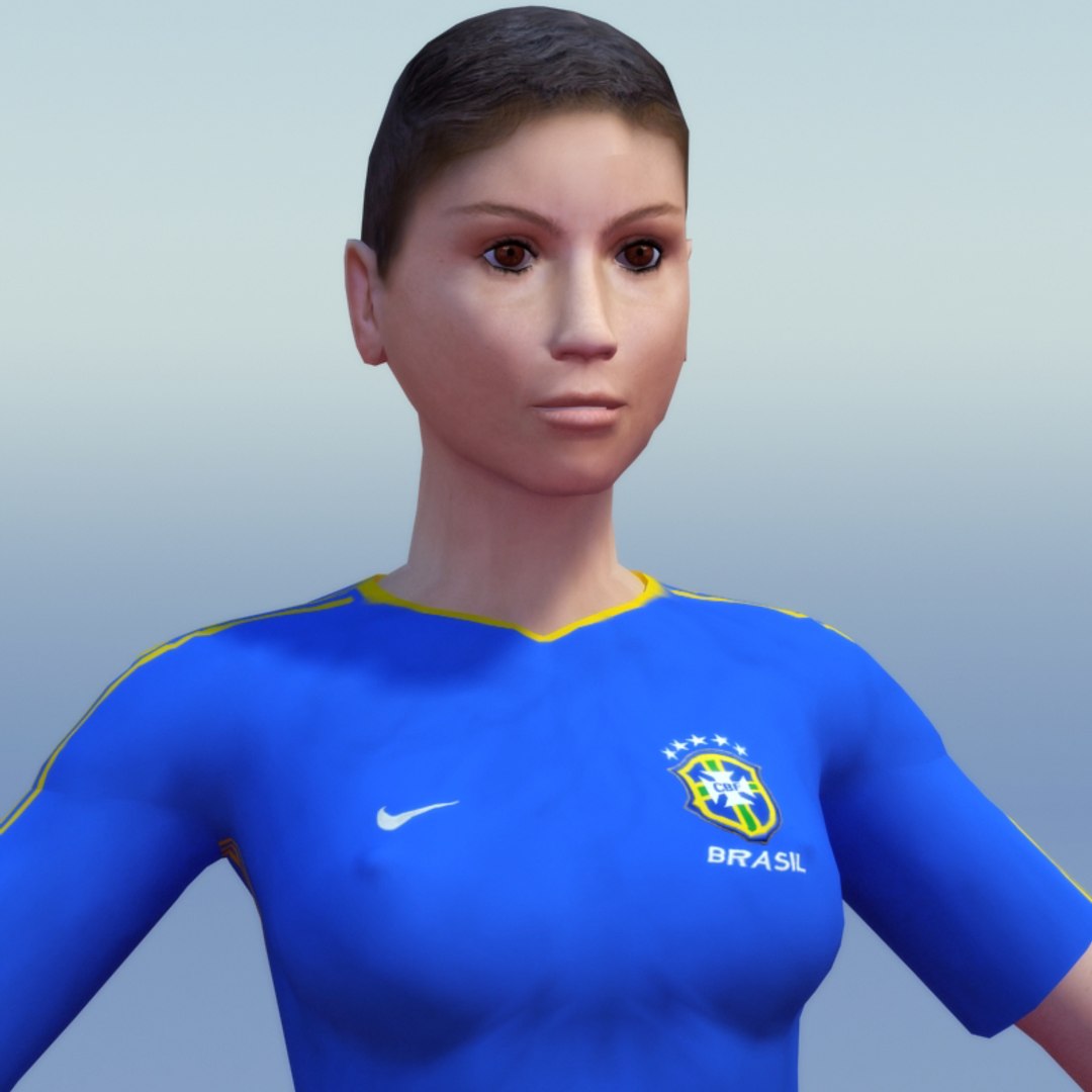 Female Soccer Player 3d Model