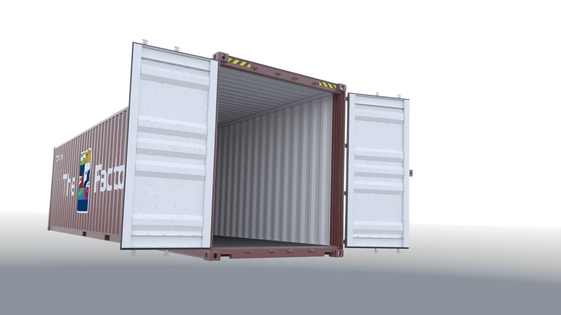 3D model Container Sidelifter on Site - TurboSquid 1967735