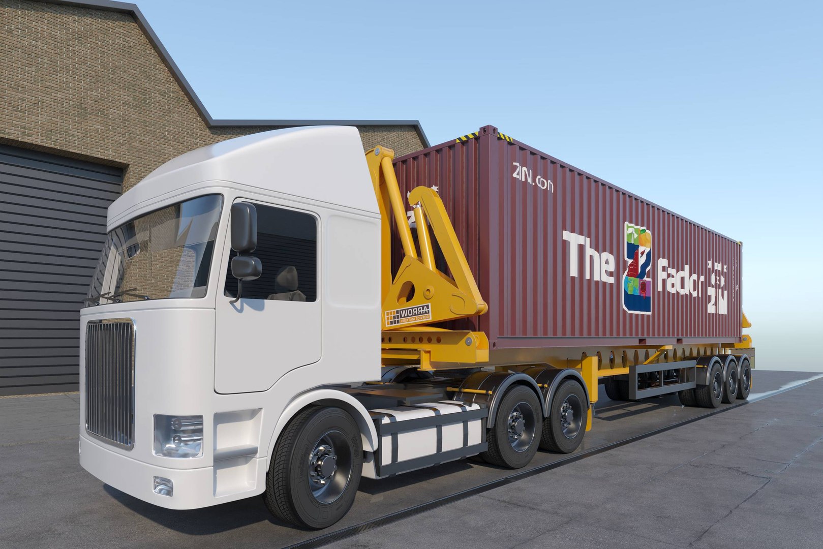 3D Model Container Sidelifter On Site - TurboSquid 1967735