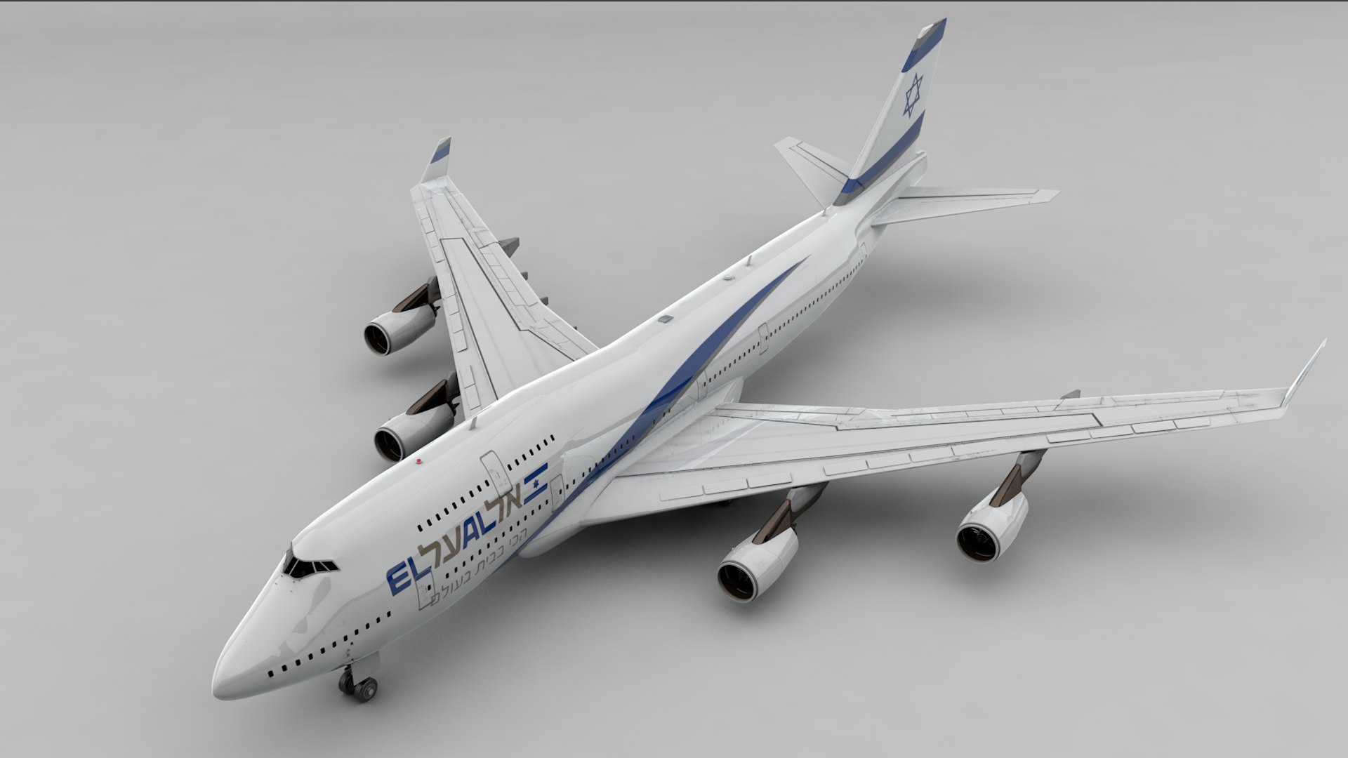 3D Boeing 747 El Al Model - TurboSquid 1603489
