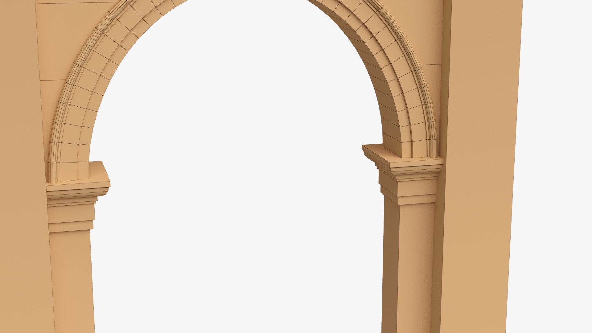 3D Arch 011 Textured Model - TurboSquid 1747165