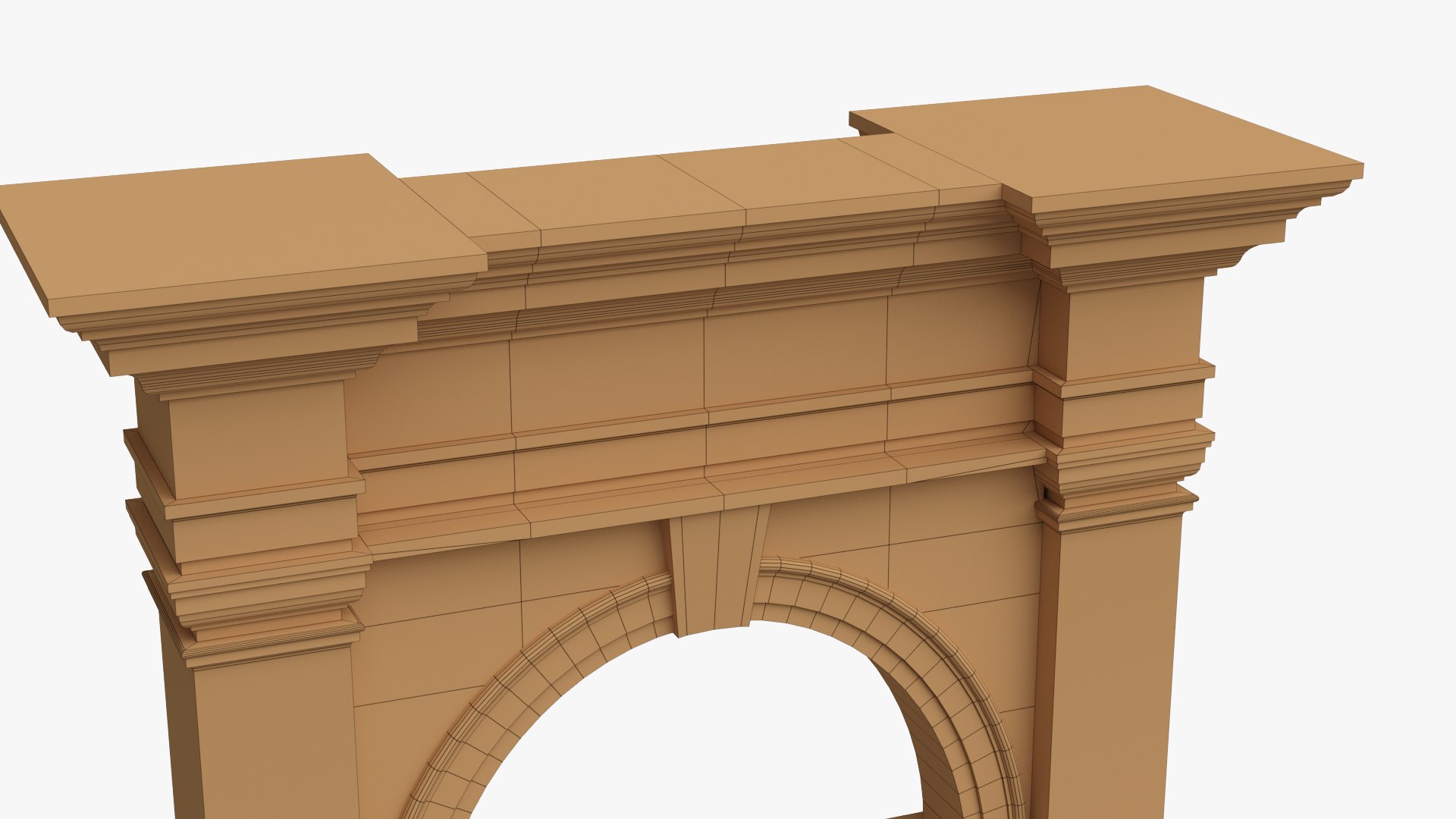 3D Arch 011 Textured Model - TurboSquid 1747165
