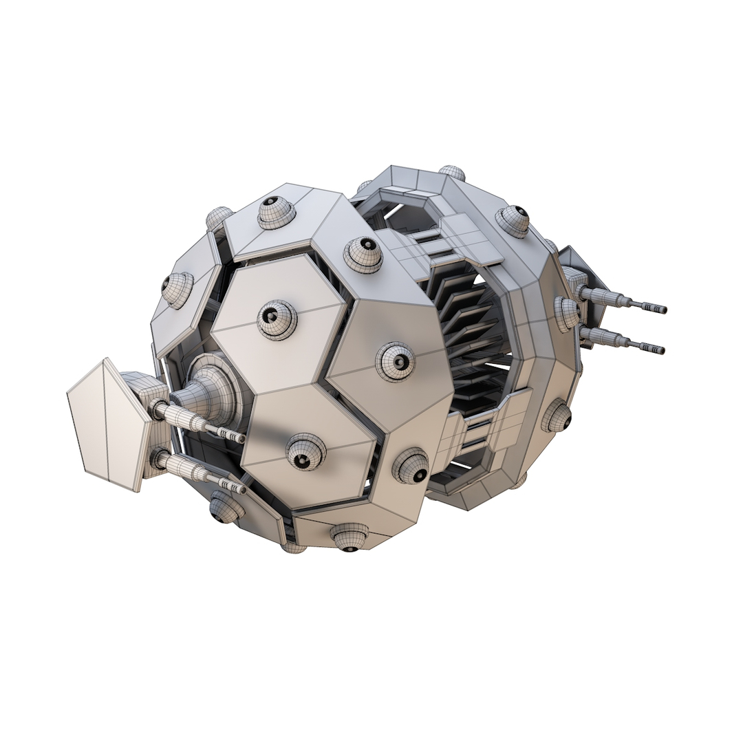 flying robot rig 3d model