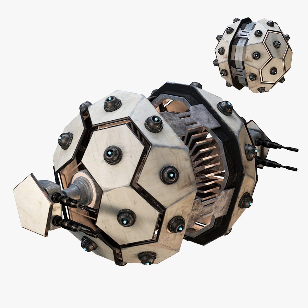 flying robot rig 3d model