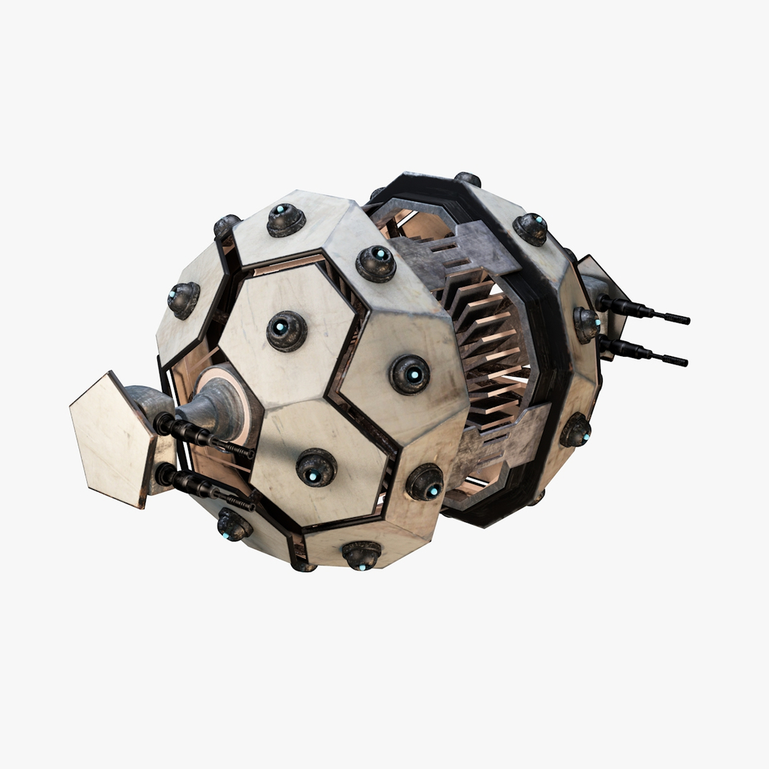 flying robot rig 3d model