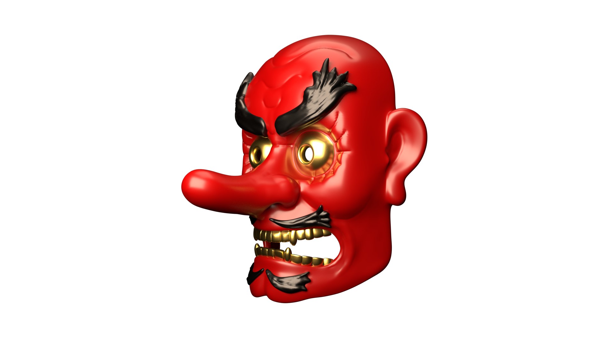 3D Japan Tengu Mask - TurboSquid 1734797