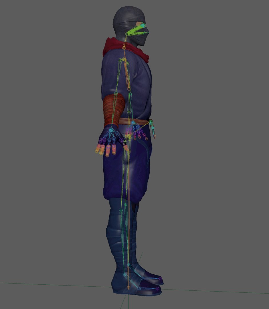 Ninja Warrior Rig 3D - TurboSquid 2096048