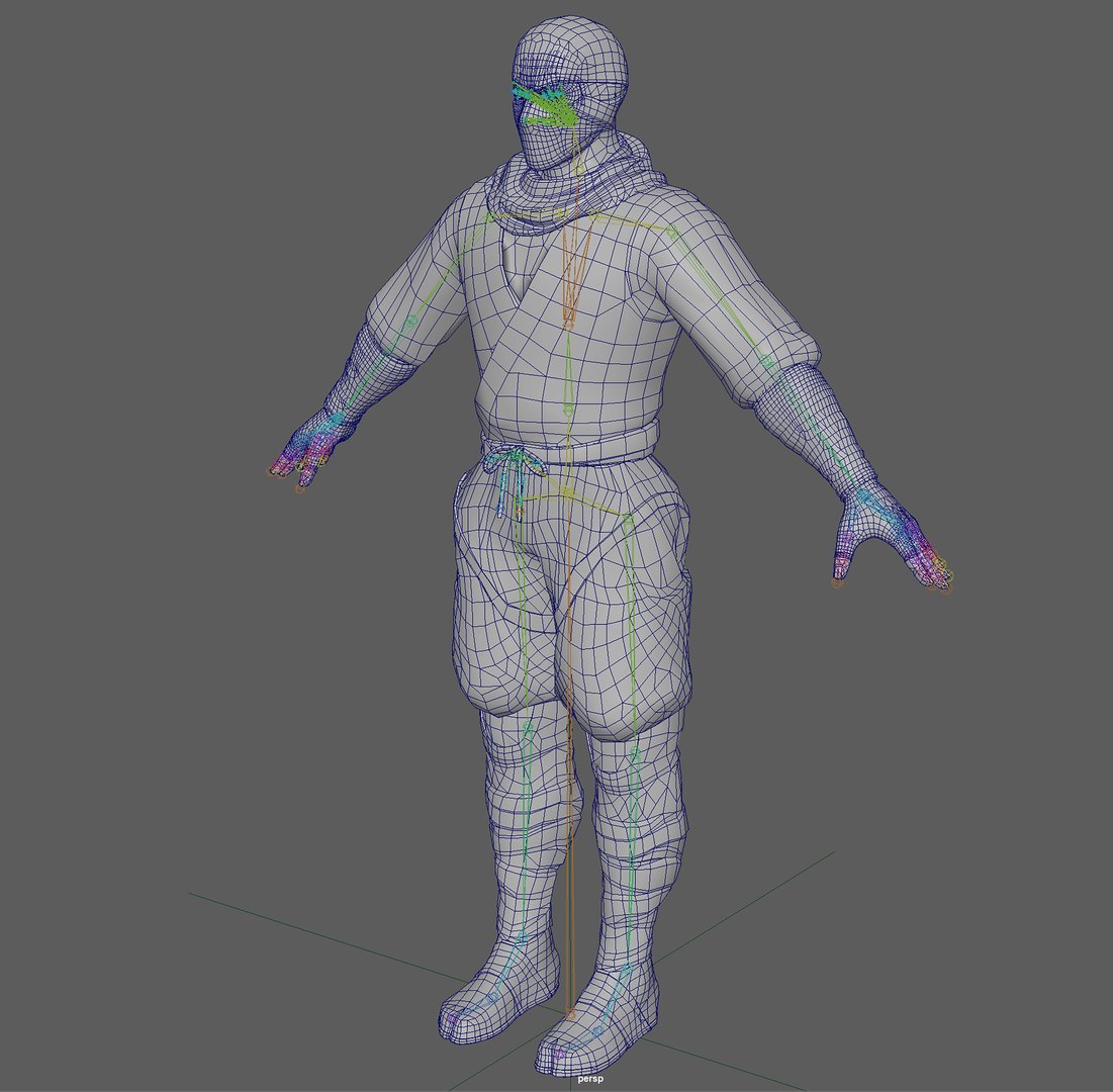 Ninja Warrior Rig 3D - TurboSquid 2096048