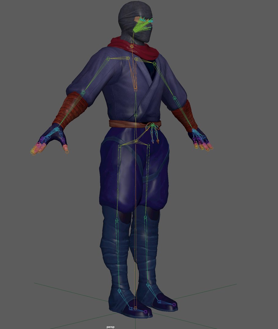 Ninja Warrior Rig 3D - TurboSquid 2096048