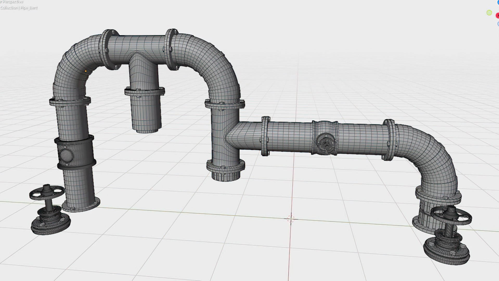 Industrial Pipes Grunge 3D Model - TurboSquid 1981381