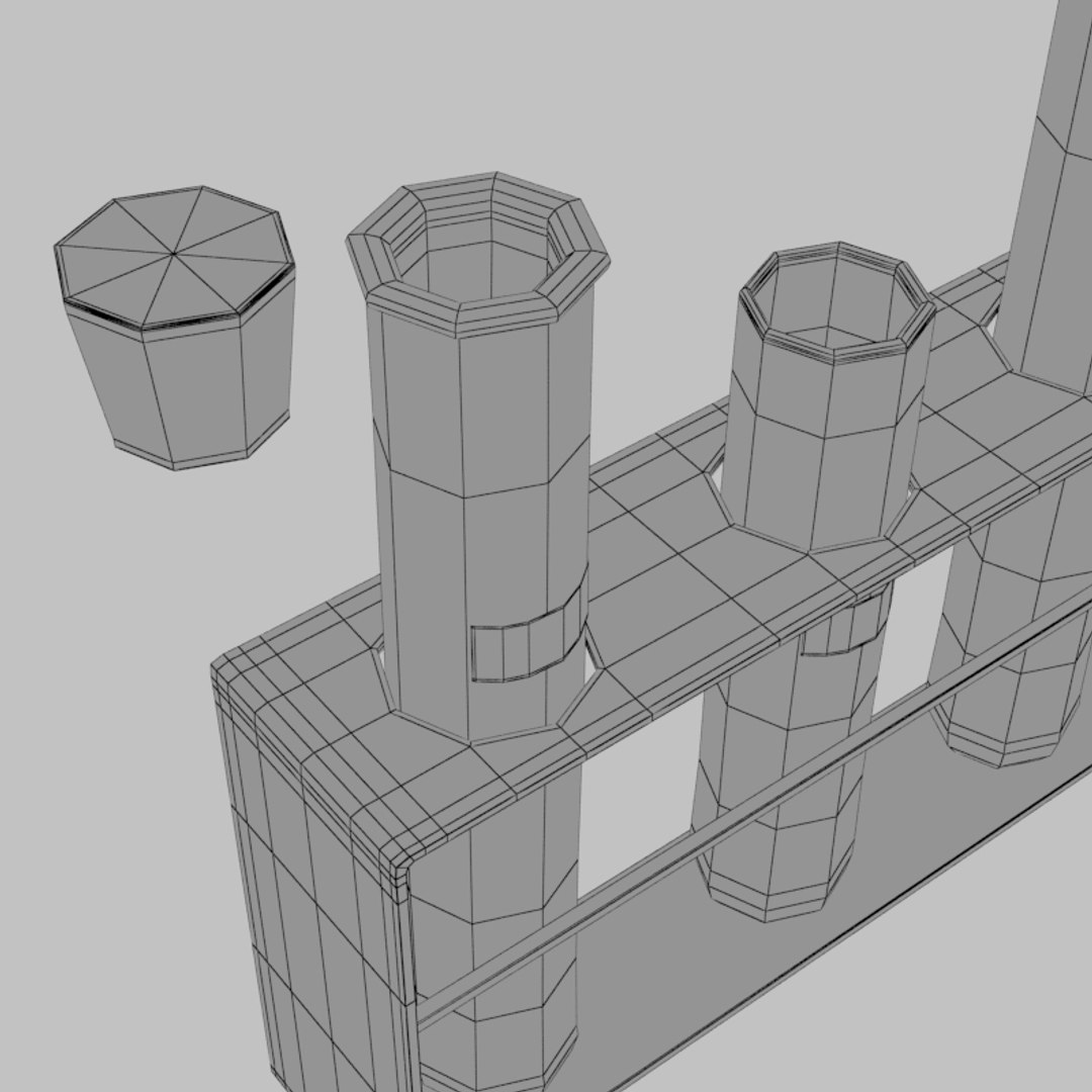 Laboratory Test Tubes Stand 3D Model - TurboSquid 1332578