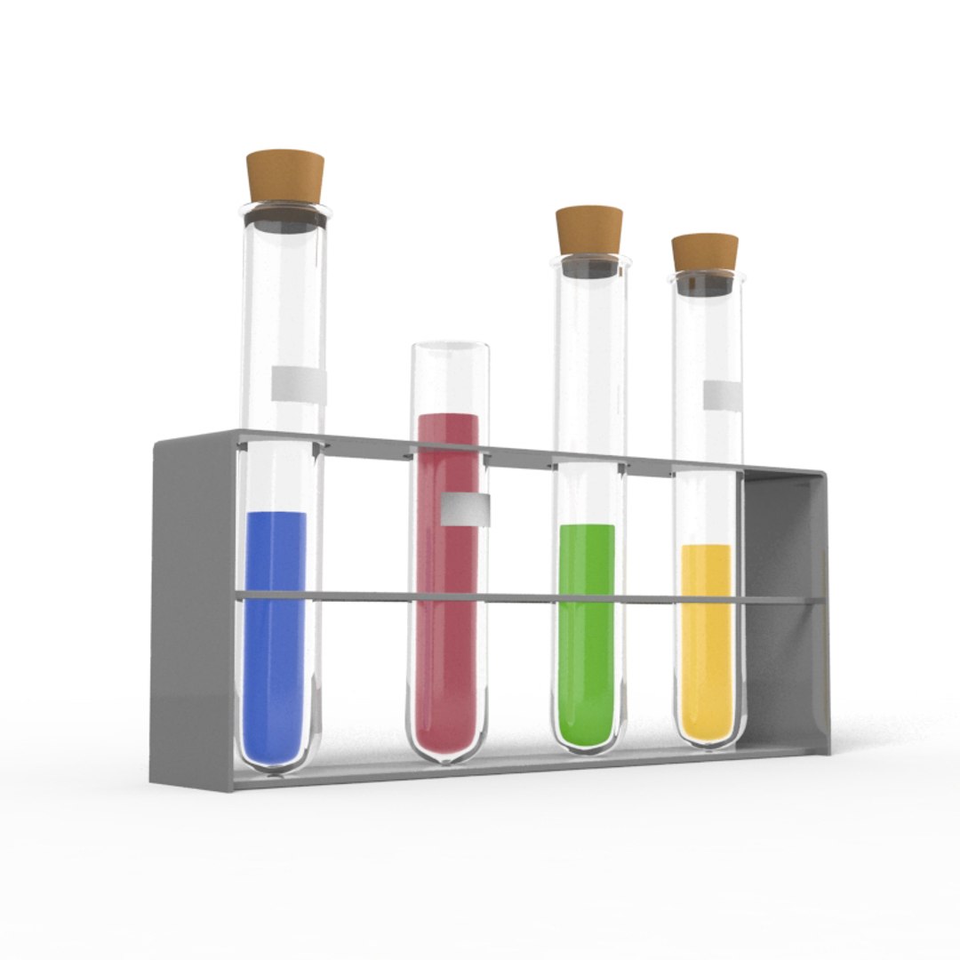 Laboratory Test Tubes Stand 3D Model - TurboSquid 1332578