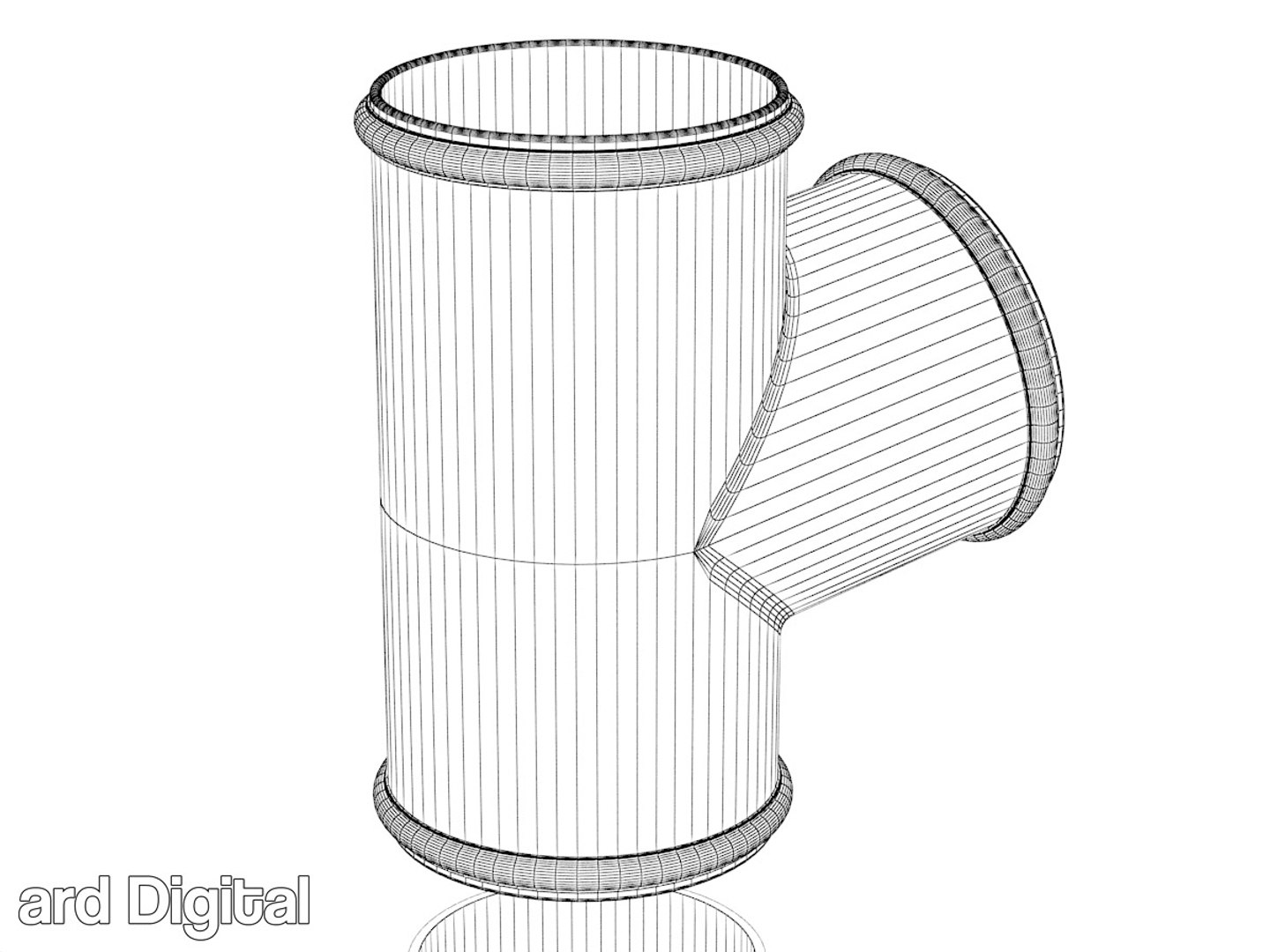 3d model rain water guttering