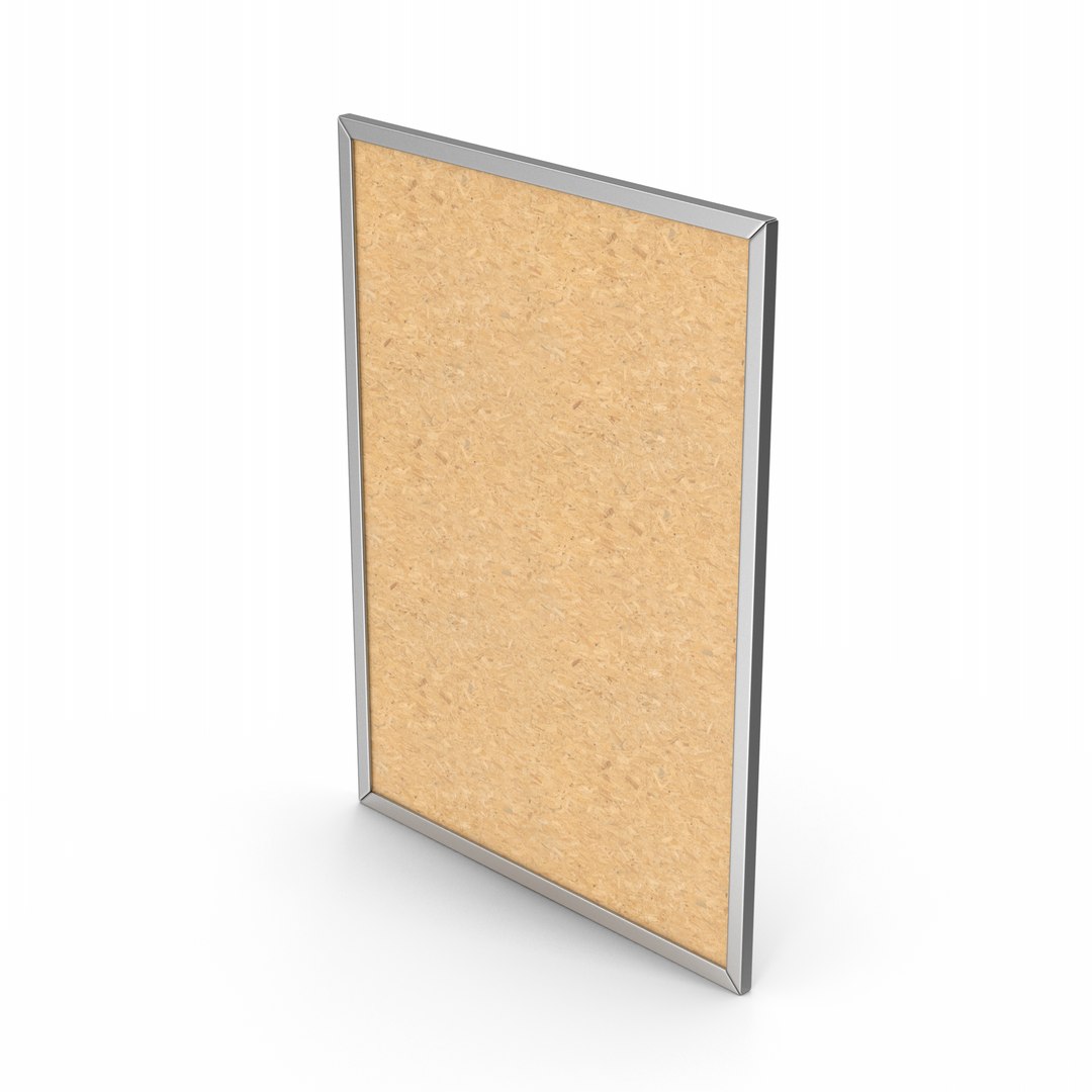 Pinboard With Notes 3D Model - TurboSquid 1838284