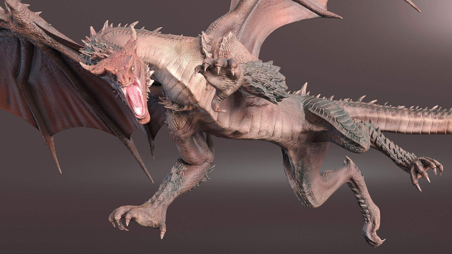 Flying Mythical Dragon 3D model - TurboSquid 2155421