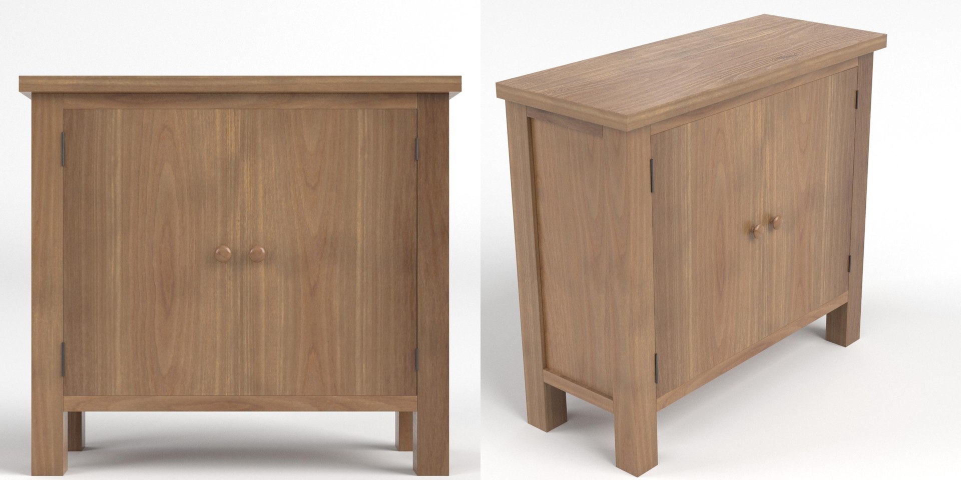 Small 2 Door Cabinet 3D Model - TurboSquid 2080613