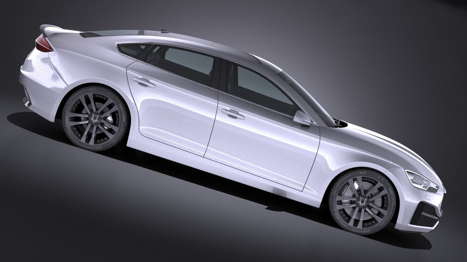 3d Model Generic Sedan 2017