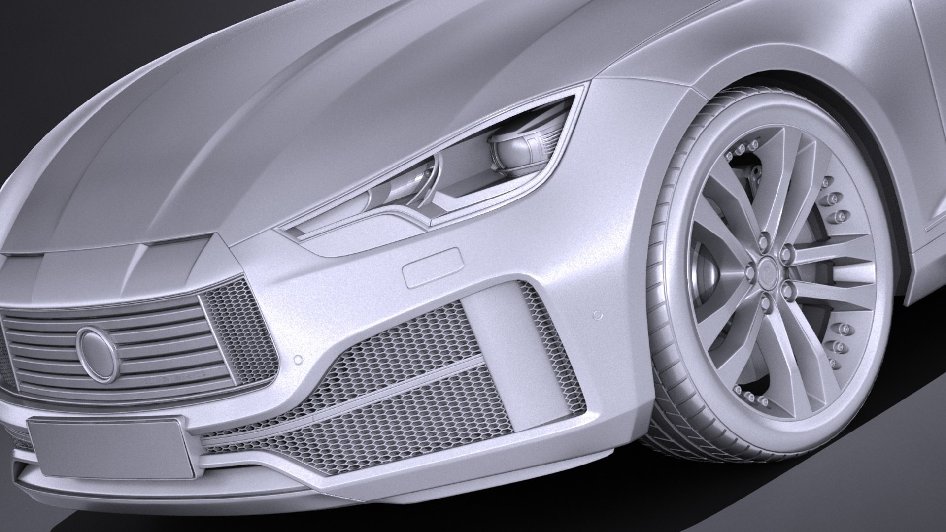 3d Model Generic Sedan 2017