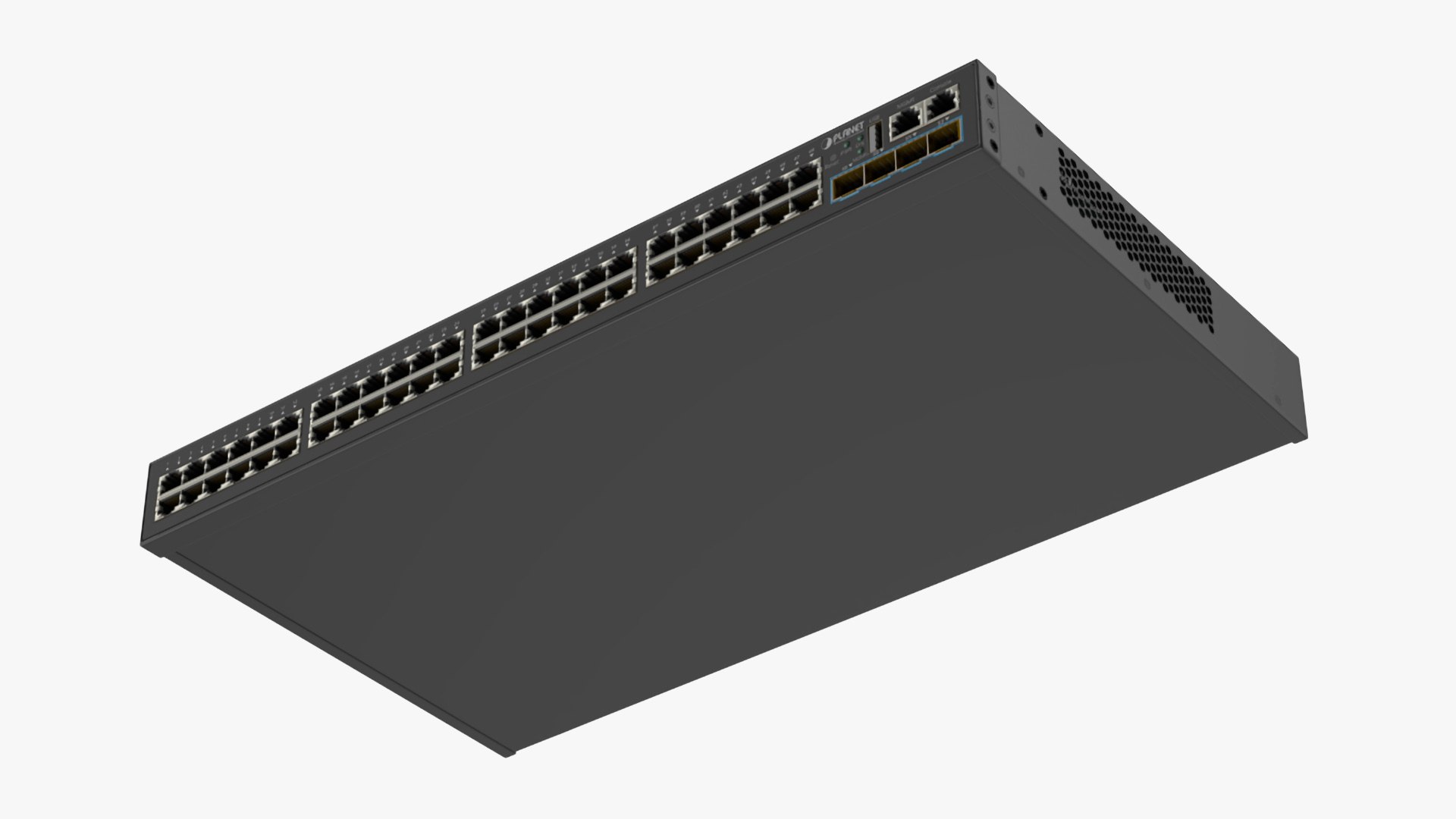 Network Switch Planet 48 Ports Model - TurboSquid 2222427