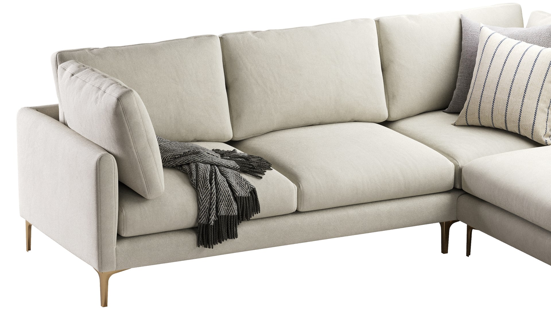 Adams Modular Sofa 3D model - TurboSquid 2100817
