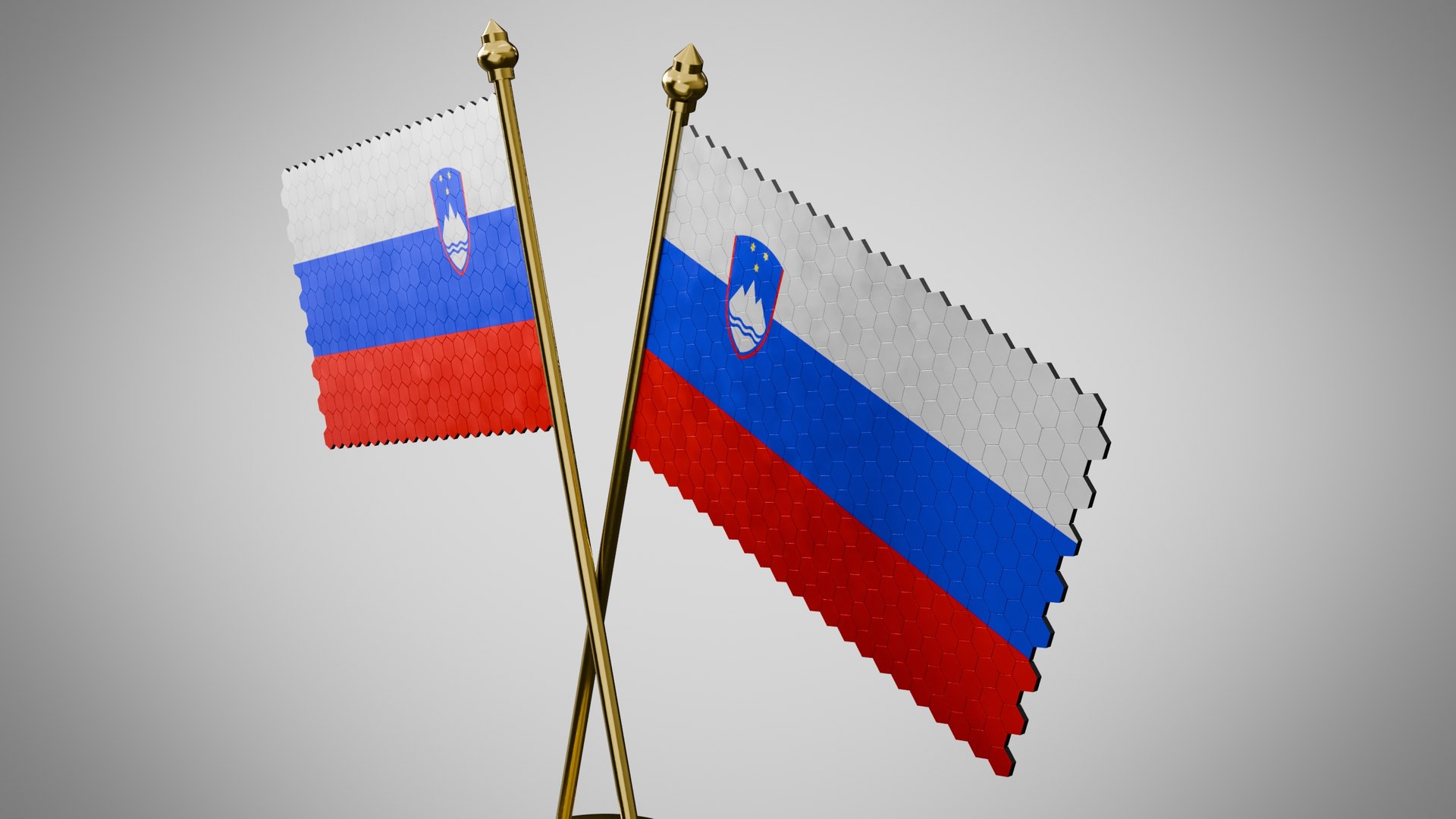 Table Flag Of Slovenia 3D Model - TurboSquid 2560931