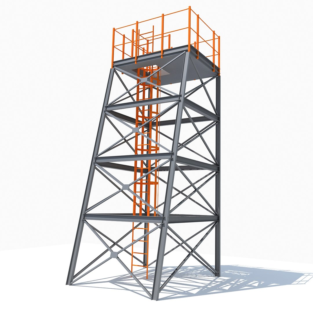 Industrial Tower 3d Model