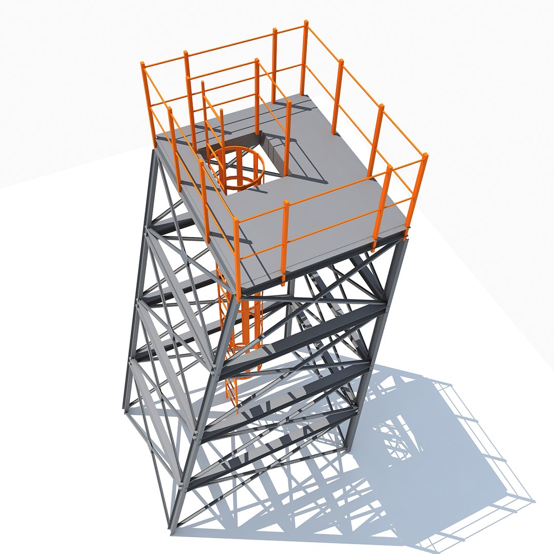 Industrial Tower 3d Model