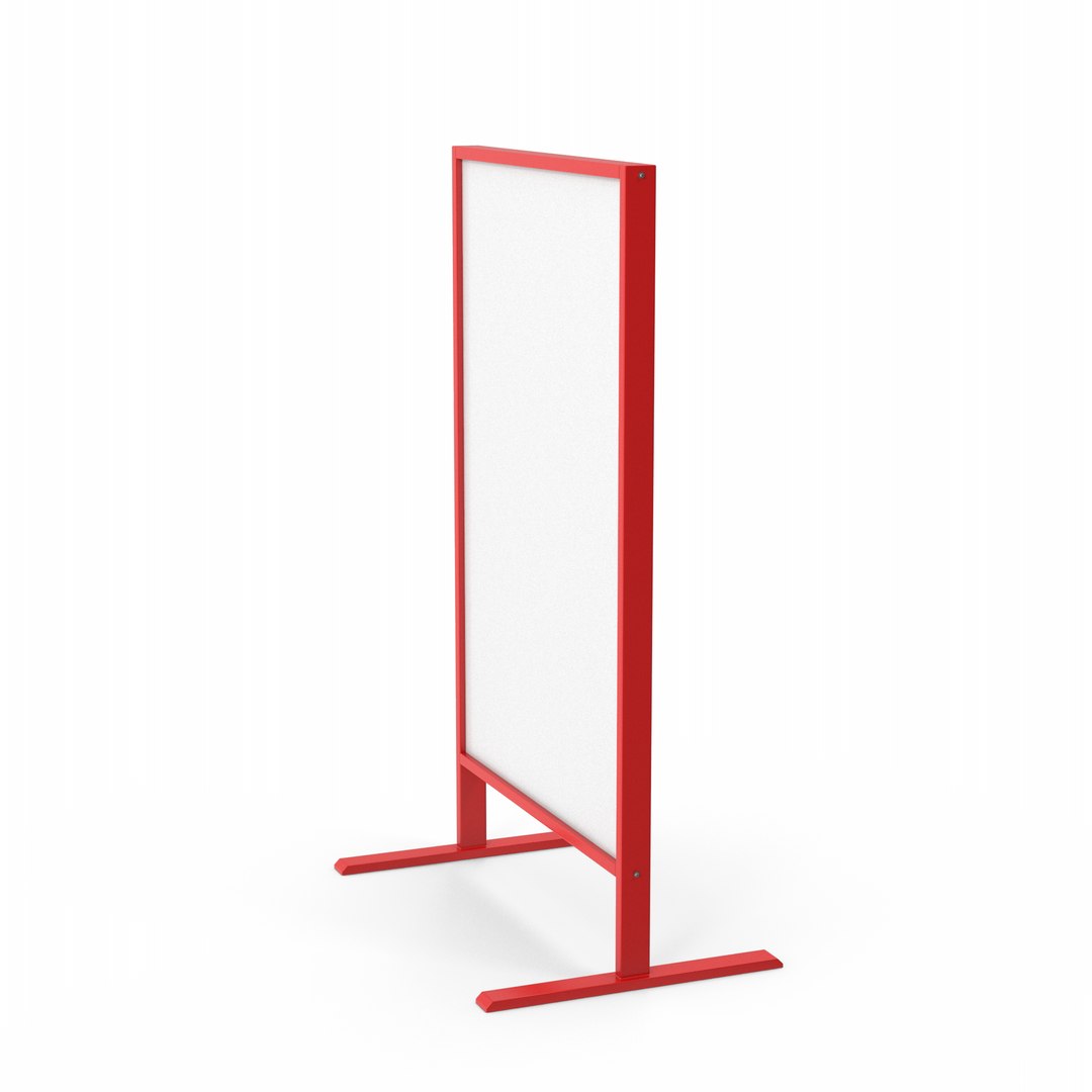 3D Red Billboard Model - TurboSquid 2065333