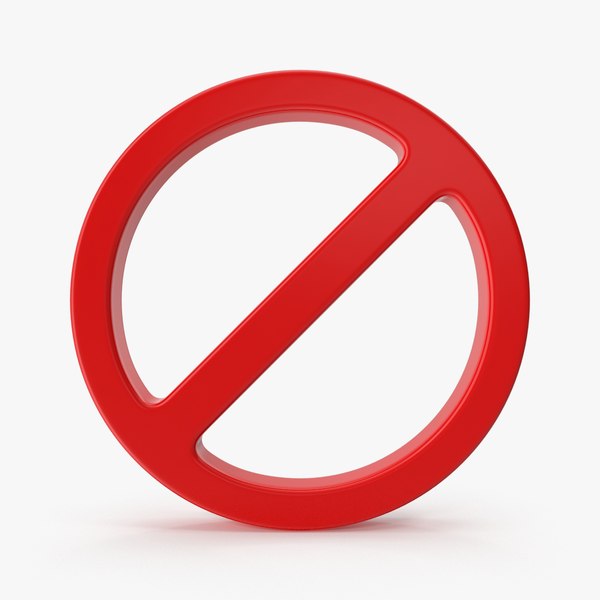 No Symbol 3D 모델 - TurboSquid 1937440