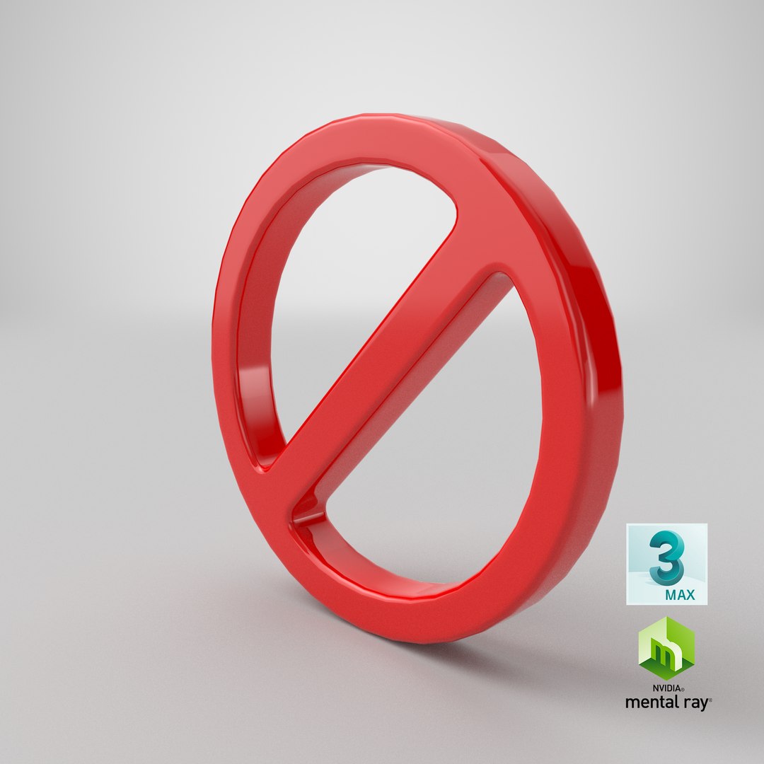 3D No Symbol model - TurboSquid 1937440