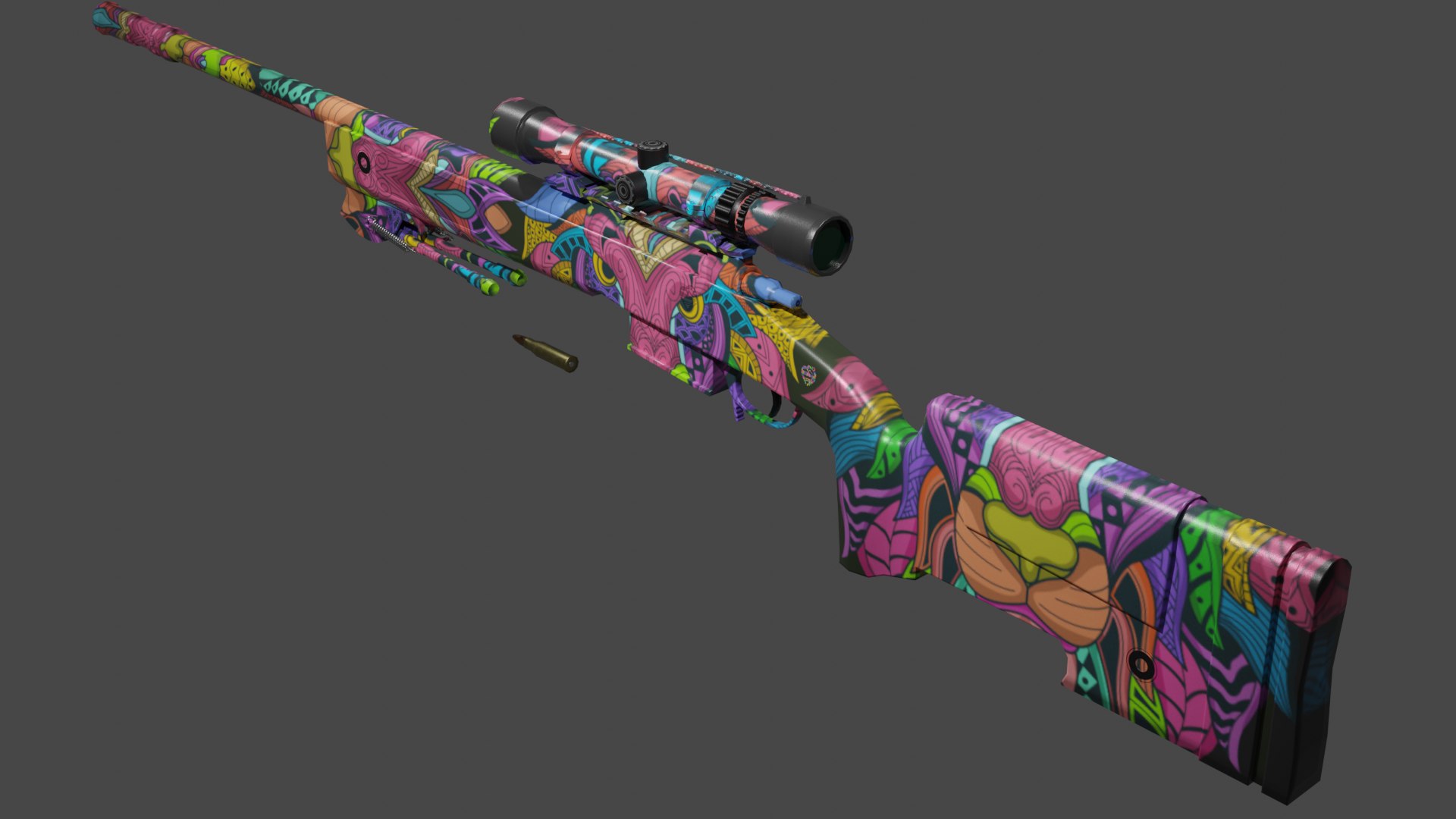 AWM Sniper model - TurboSquid 1742928