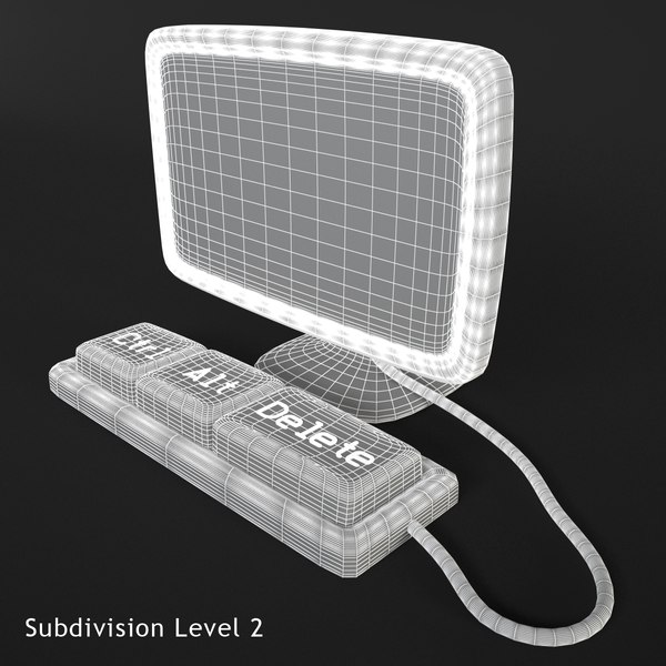 pc monitor 3d model